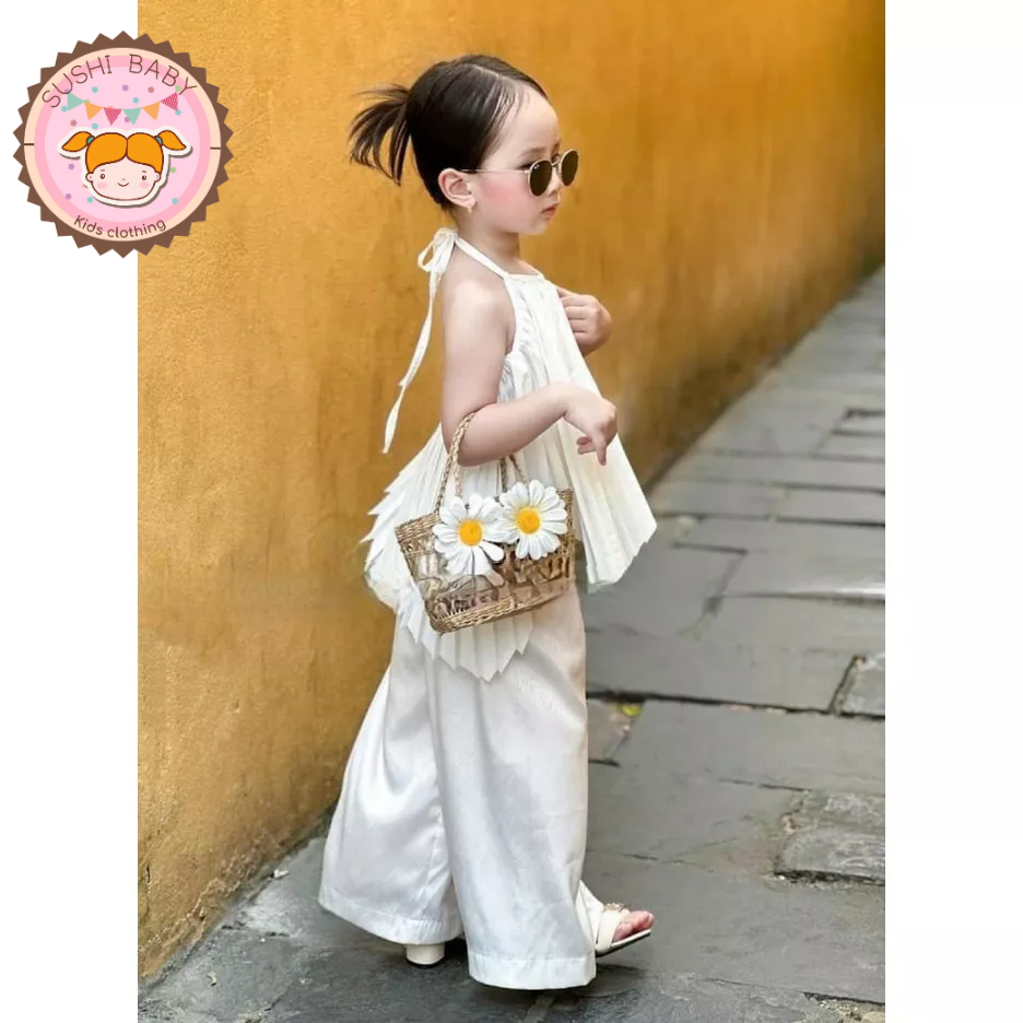 Set Of 2 Details Of Luxurious satin Silk Overalls For Children To Wear ...
