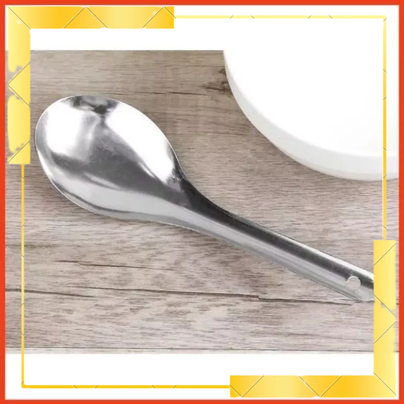 Thick stainless steel rice and soup ladle (Thin stone ladle) | Shopee ...