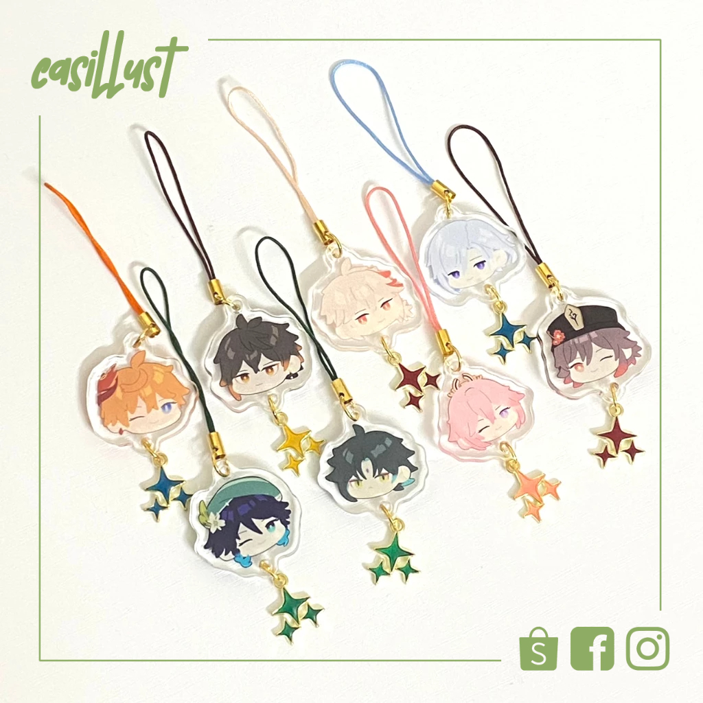 Genshin Impact keychain/keychain (11 models) | Shopee Singapore