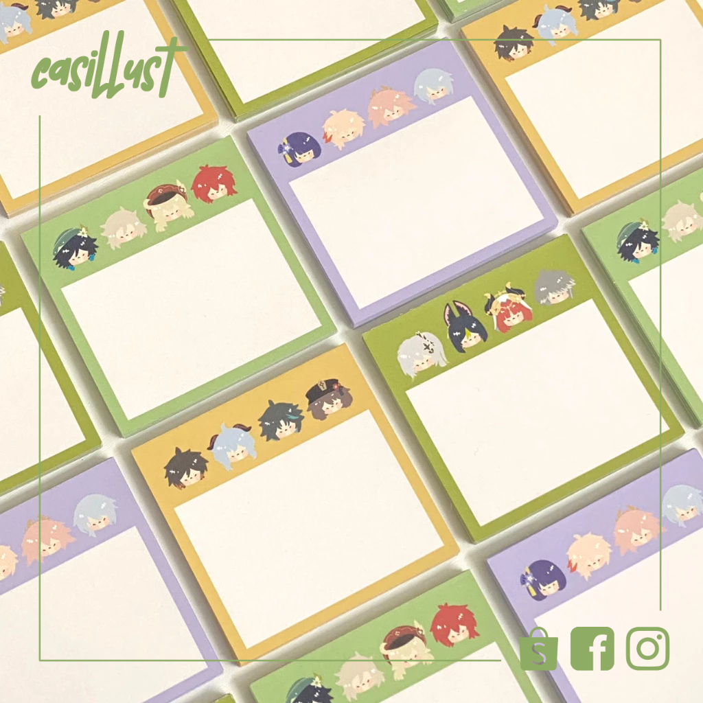 Genshin Impact notepads/notes (5 models) | Shopee Singapore