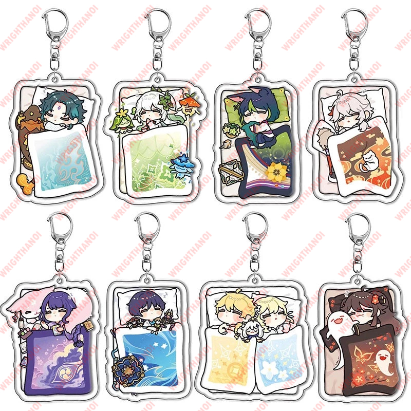 Anime keychain Genshin Impact Kunikuzushi Morax Kaeya Xiao Hu Tao ...