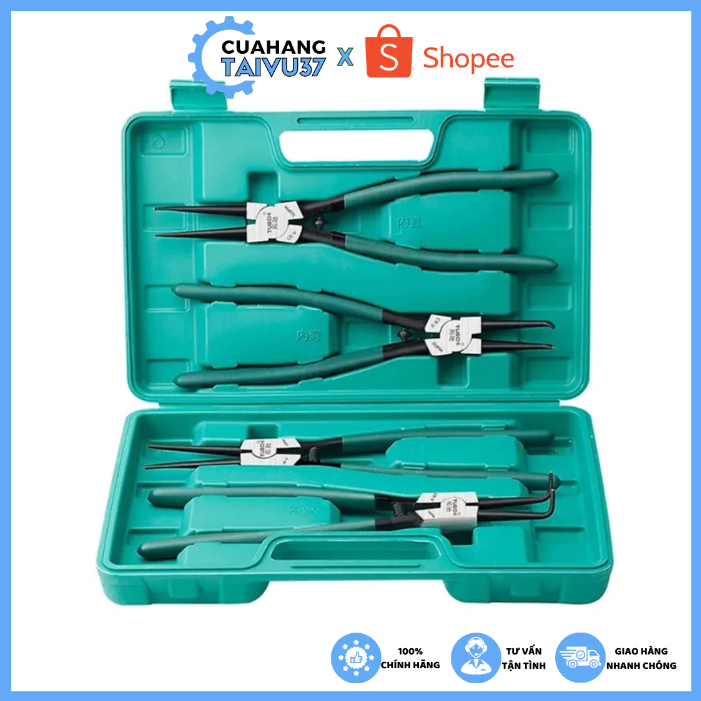 Set Of 4 9" / 230 Mm Curved Nose Open Pliers, Straight Nose, Squeeze ...