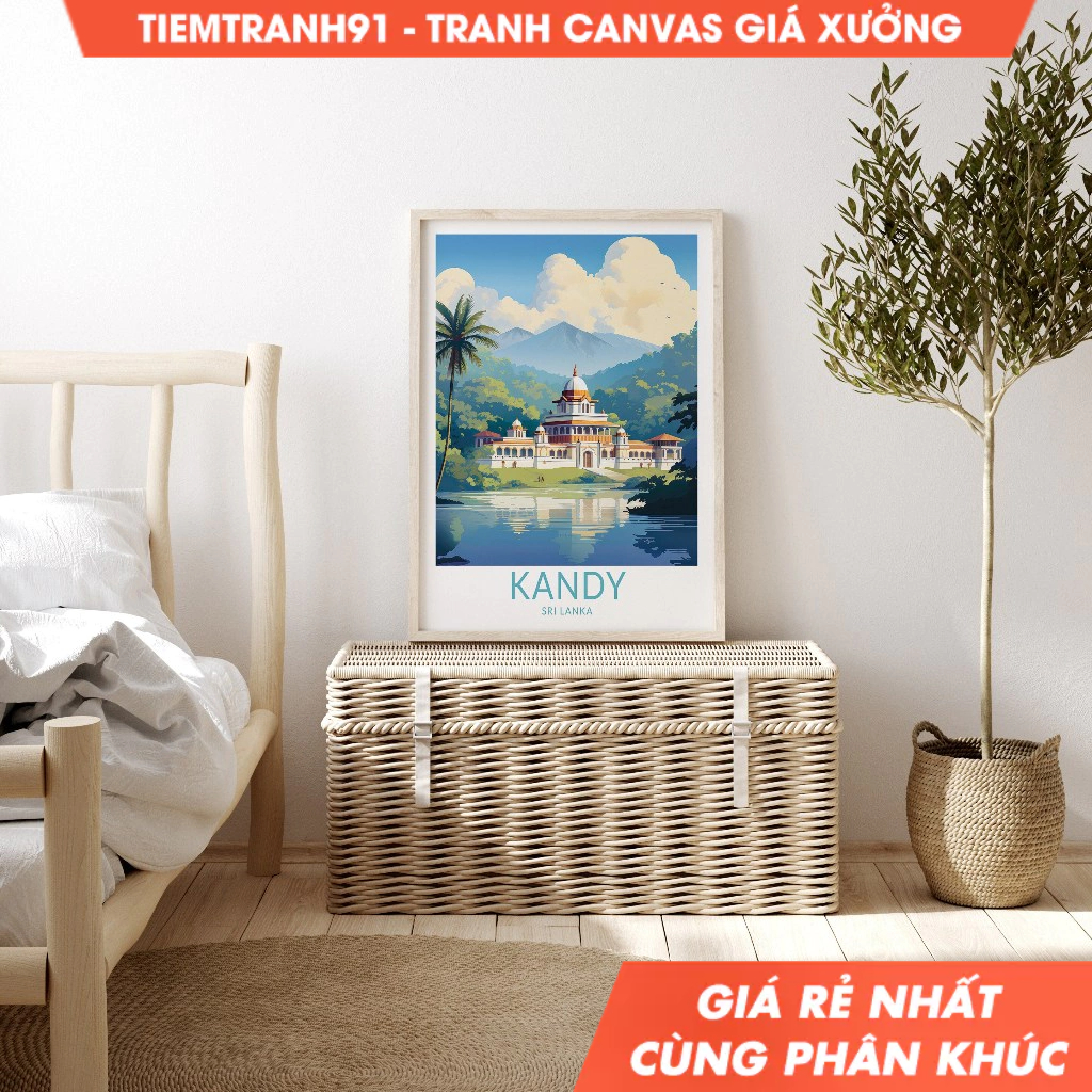 Wall painting, Kandy Sri Lanka Travel Poster, Colombo Kandy Sri Lanka ...