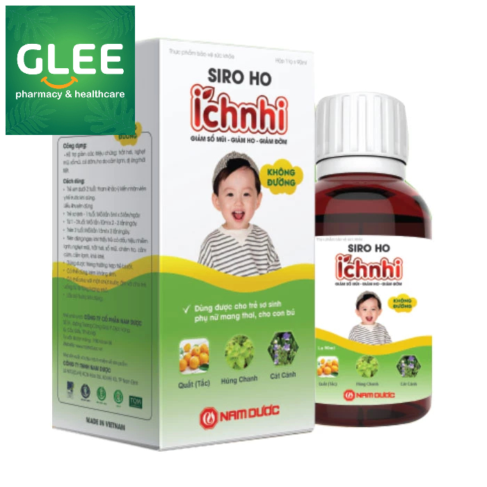 Ich Nhi Nam Duoc Cough Syrup without sugar - Supports cold relief ...