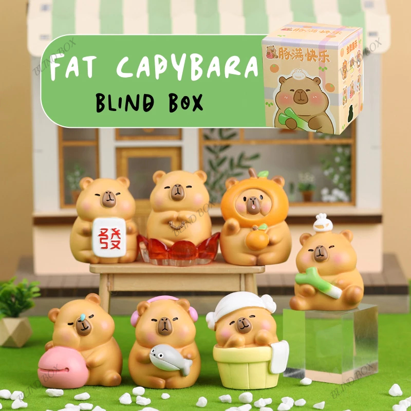 Fat Capybarara - blind box blind box Toy blind box capybara Model, Cute ...
