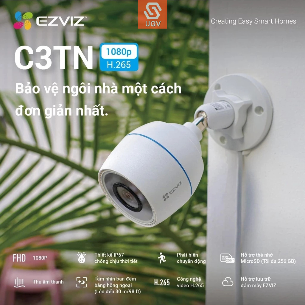 Ezviz CS-C3TN 2MP HD1080P Smart WiFi IP Camera With Built-In Mic ...