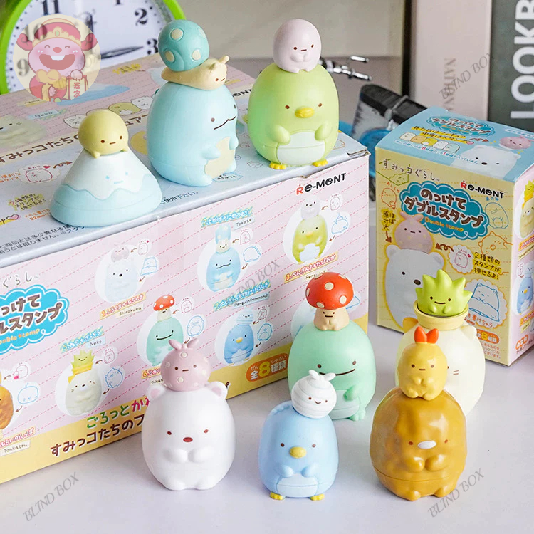 Blind box toy blind box collection of cartoon models and seals, Sumikko ...