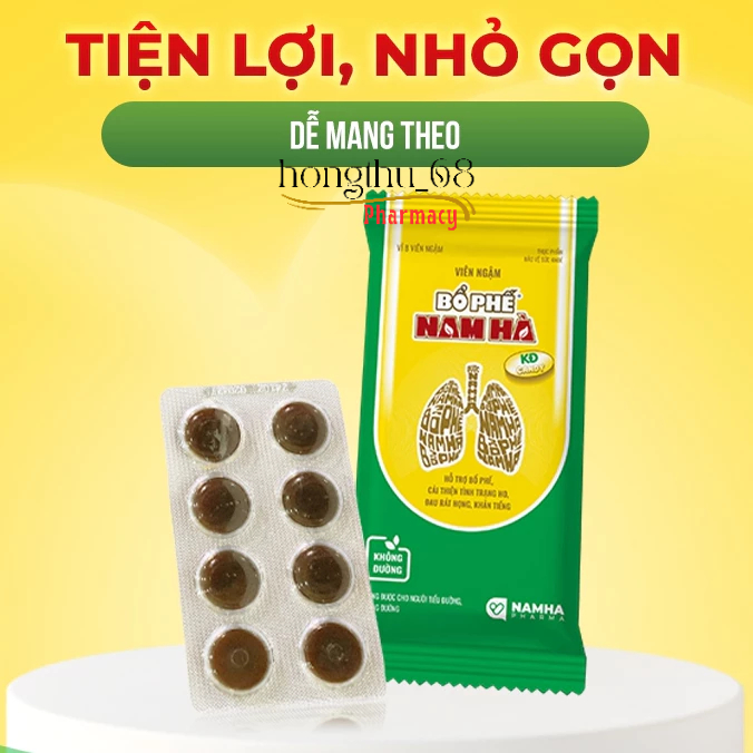 Nam Ha KD Candy Lung Nourishing Lozenges - Supports cough relief, lung ...