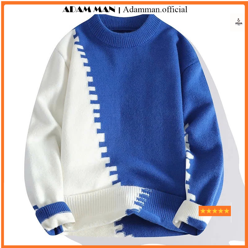 Men's long-sleeved sweater made of soft wool for warm wear. Men's ...
