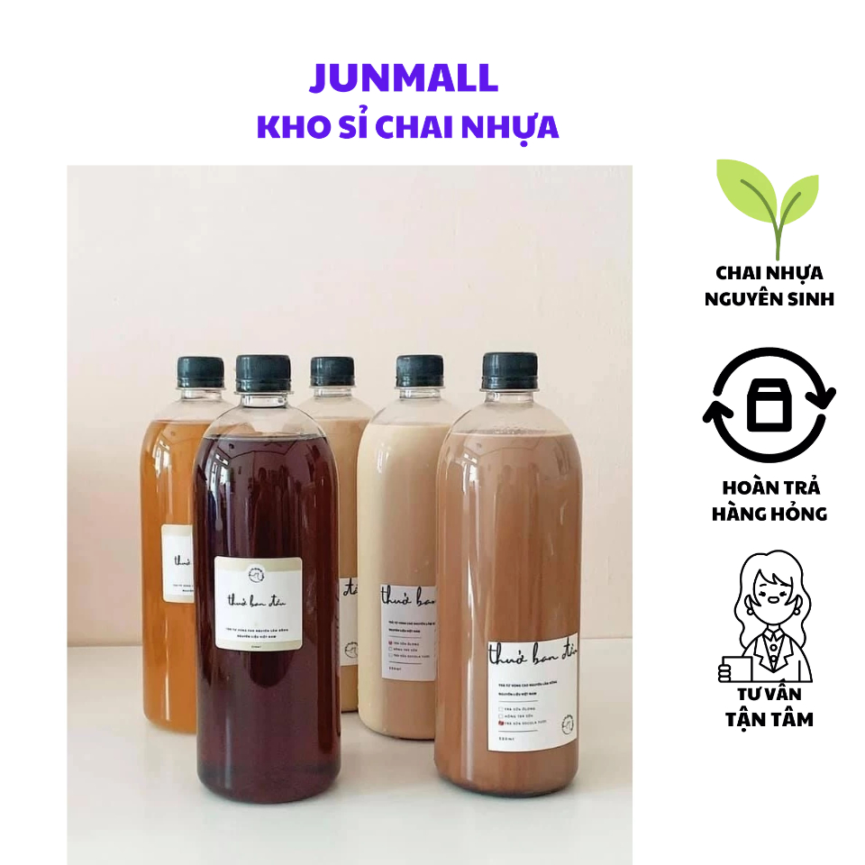 Combo of 50 plastic bottles 1000ml 1 liter fi28 virgin plastic bottles ...