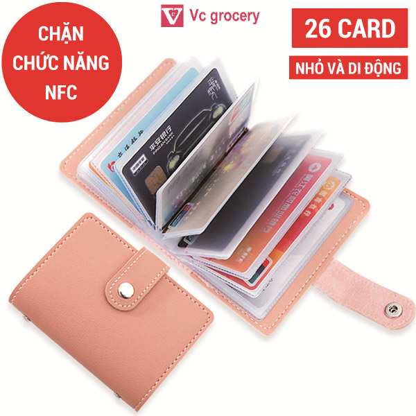 Handheld ATM Card Wallet 26 Compartments Lovely Design Multi ...