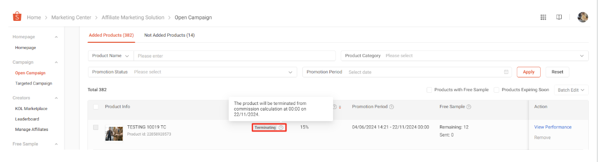How to Edit Affiliate Marketing Solution (AMS) Commission | Shopee SG Seller Education Hub