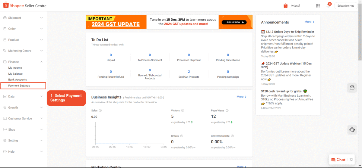 Withdrawing your income | Shopee SG Seller Education Hub