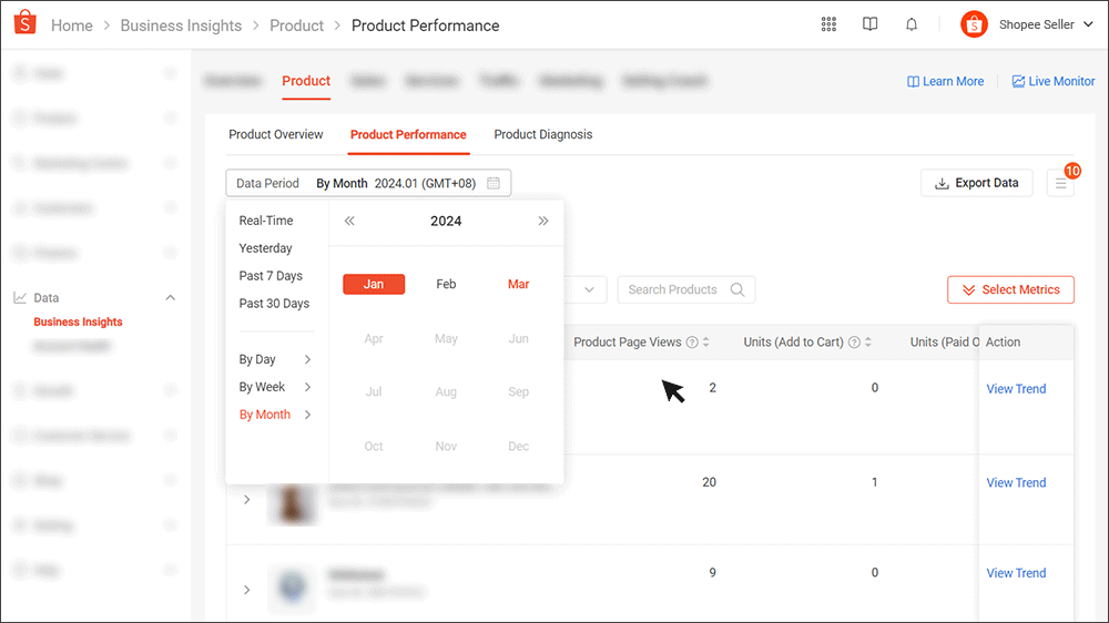 Exporting Product Performance | SG Seller Education [Shopee]