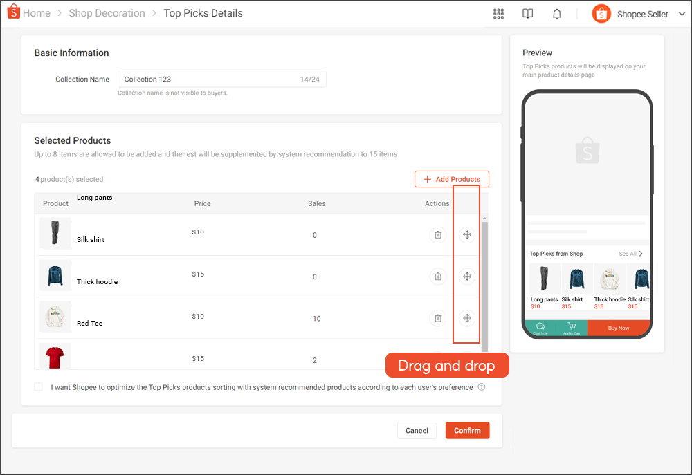 Displaying your Top Picks | SG Seller Education [Shopee]