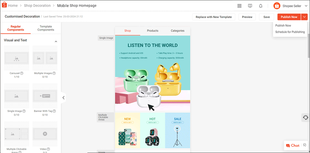 Using Premium Shop Decoration | SG Seller Education [Shopee]