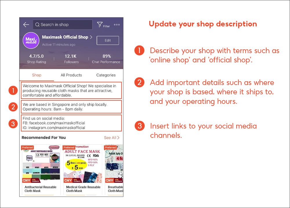 Improve SEO of your shop | SG Seller Education [Shopee]
