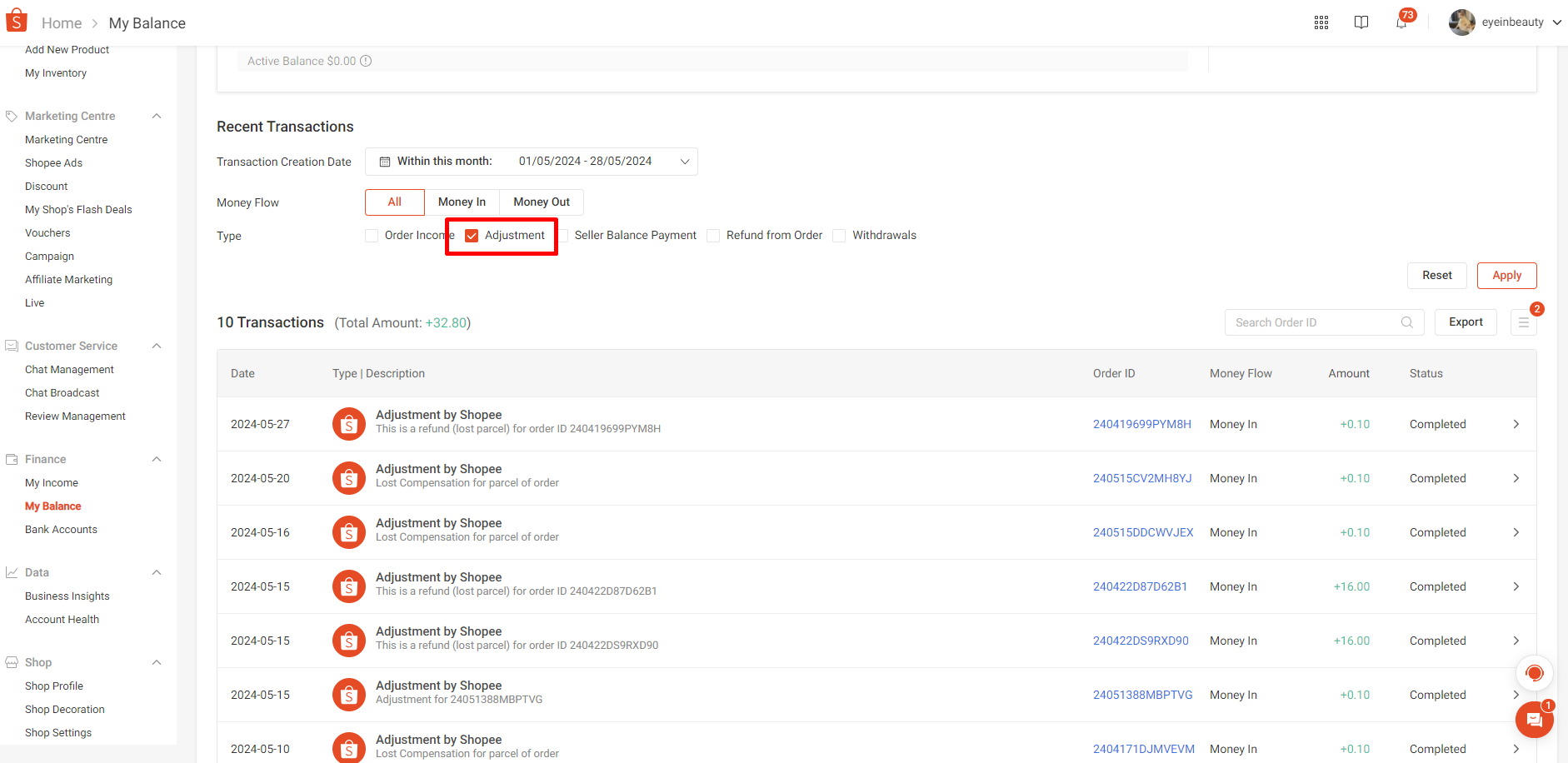About My Income | Shopee SG Seller Education Hub