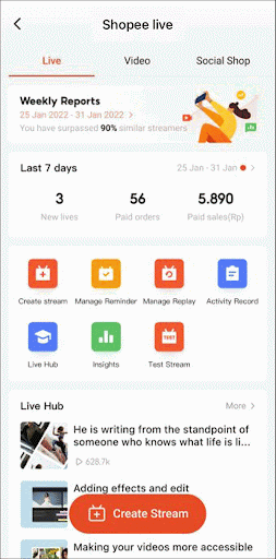Shopee Live advanced tools | Shopee SG Seller Education Hub