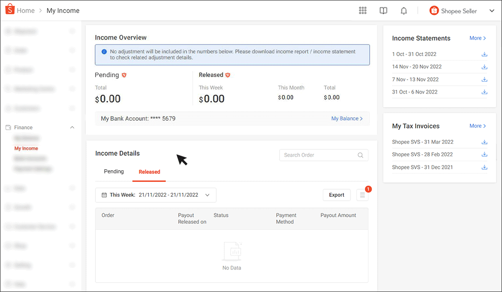 Checking My Tax Invoices | Shopee SG Seller Education Hub