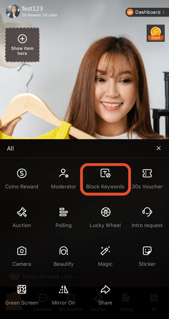 Shopee Live advanced tools | Shopee SG Seller Education Hub