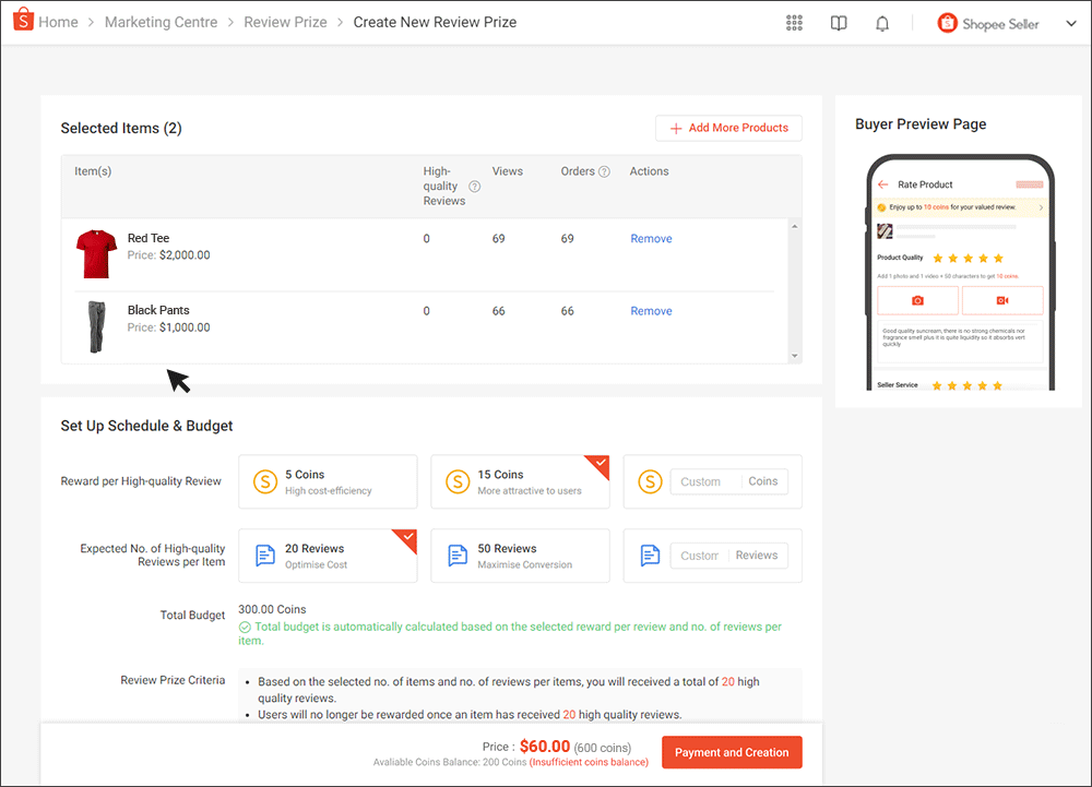 Review Prize | SG Seller Education [Shopee]