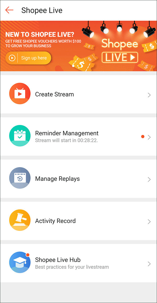 Setting up your livestream | Shopee SG Seller Education Hub