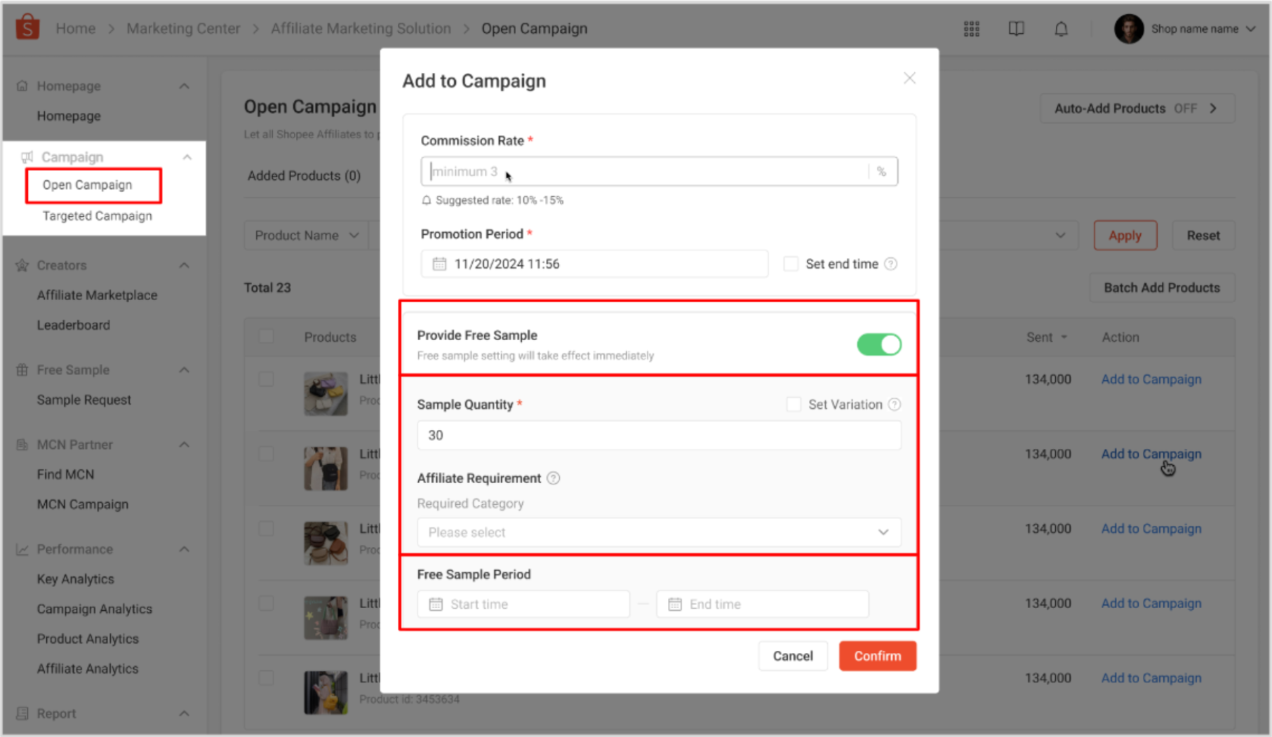 Free Sample Campaign | SG Seller Education [Shopee]