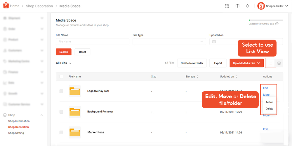 Media Space | Shopee SG Seller Education Hub