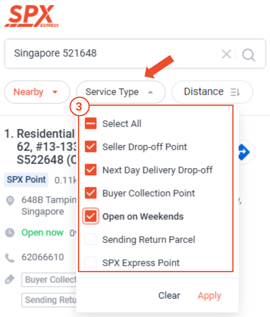 Step-by-Step Guide on Locating SPX Express Service Points