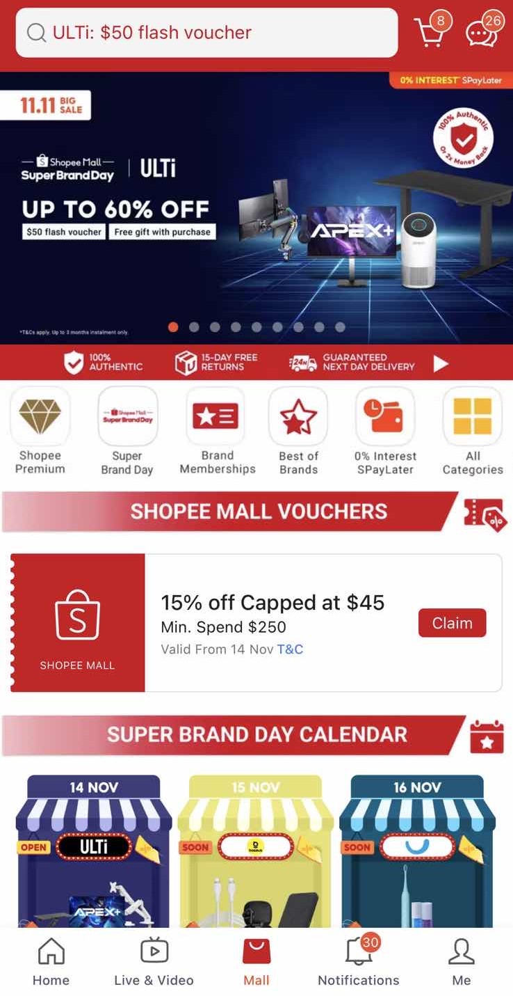 shopee mall and benefits
